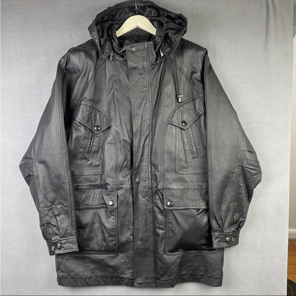 Stefano | Jackets & Coats | Vintage Stefano Leather Jacket Mens Large ...